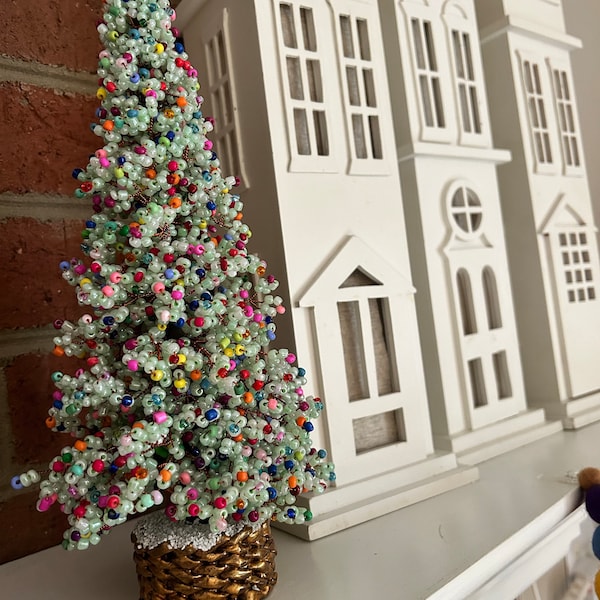 Beaded Christmas Tree - New Year Gift - Christmas Gift - Seed Bead Tree ...