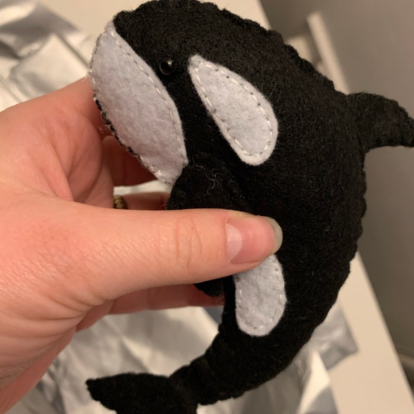 Orca Sewing Pattern Felt Killer Whale Soft Toy Pattern PDF Nautical Template Download Diy Craft ...