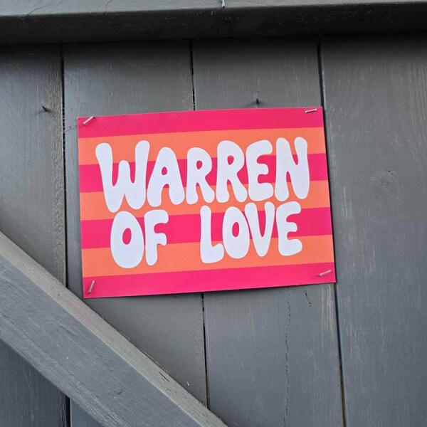 Pink and Red Wavy Wall Print Trio | Trending Posters | Mirrorball Funky ...