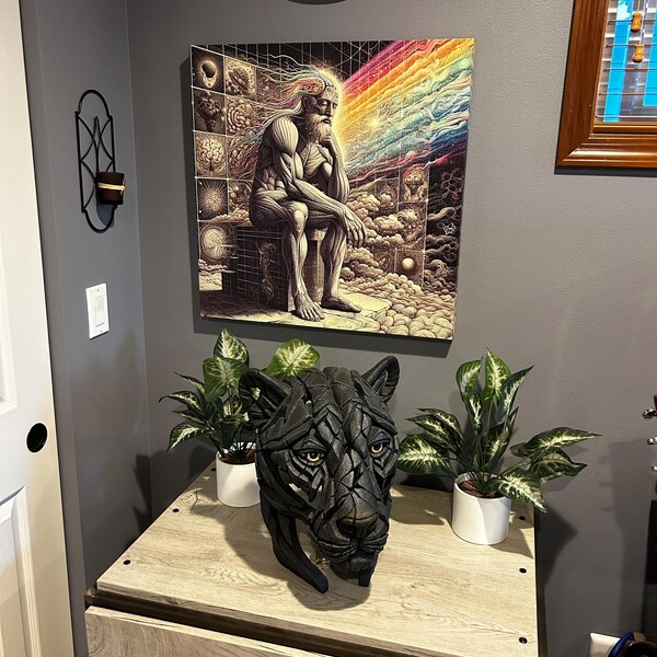 Cosmic Shaman, Transcend, Transcendence Art Canvas Print, Visionary Art ...