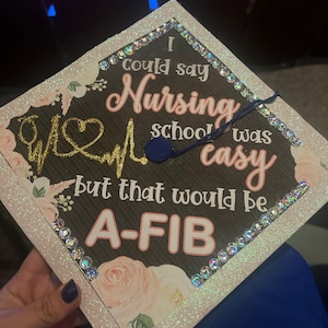 Navy Blue Grad Cap Template, Graduation Cap SVG, DIY Graduation Cap ...