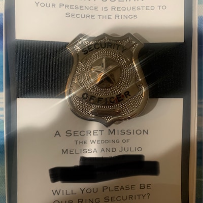 Will You Be My Ring Security / Ring Bearer Invitation - Etsy