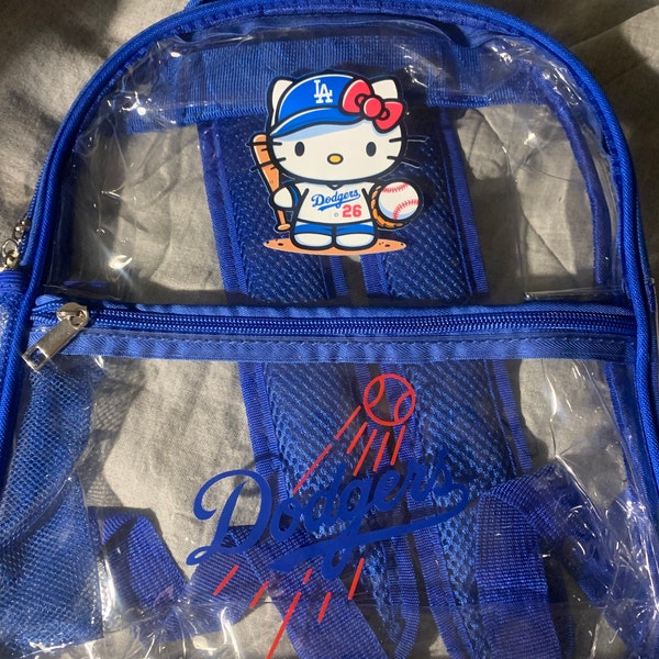 Dodgers Clear Bags Stadium Approved Clear Tote Bag With Zipper Closure ...
