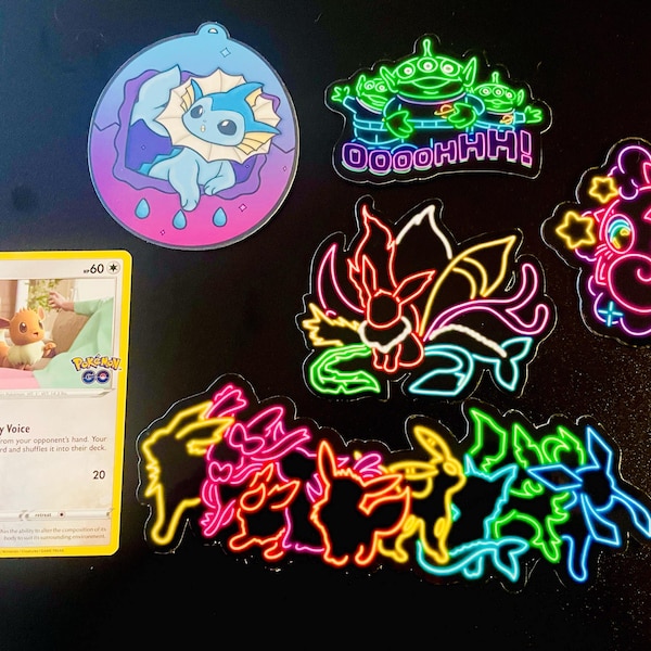Neon Toy Story Sticker Pack | Pizza Planet Rocket, the Claw & Alien ...