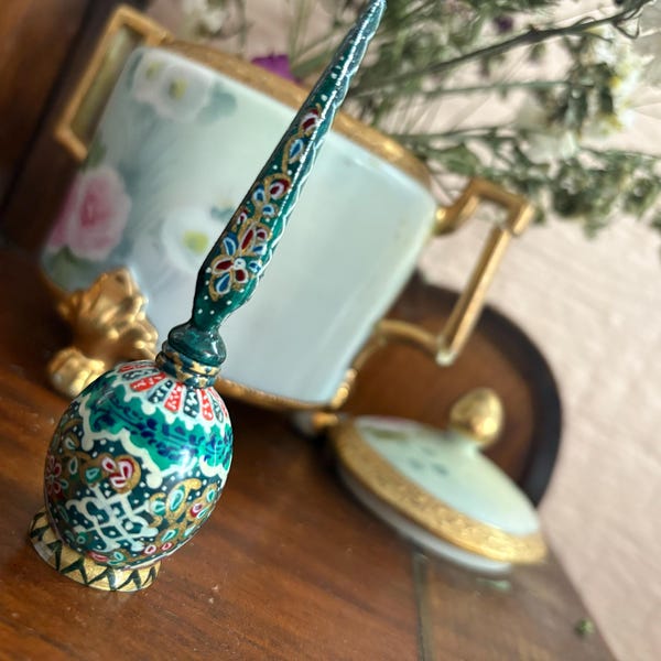 Sormeh Pot: Traditional Handmade Middle East Empty Wooden Sormeh ...