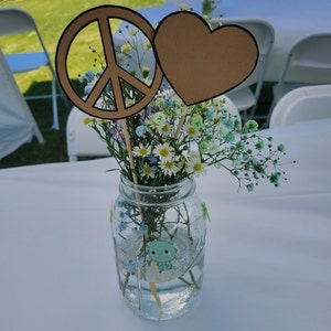 Groovy Confetti Last Disco Confetti Peace Sign Confetti - Etsy