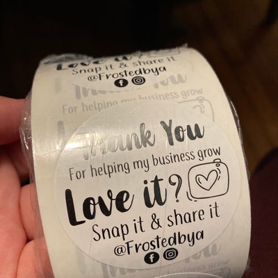 Social Media Labels, Snap It and Shared It, Small Business Labels ...