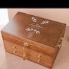 Wooden Jewelry Box, Large Jewelry Organizer Storage With Lock, Jewelry ...