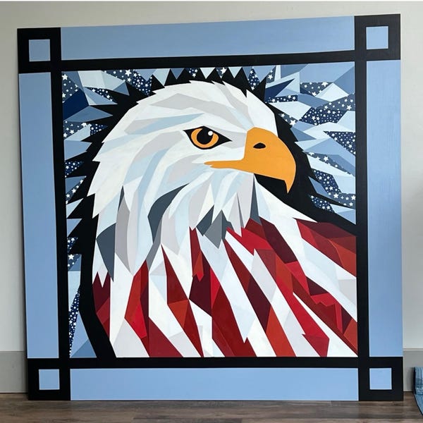 Patchwork Wolf Pattern , Wolf Quilt Pattern , PDF Quilt Pattern ,quilt ...