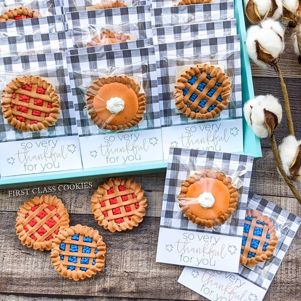 Printable Thanksgiving Cookie Card - 3.5" X 5" Mini Cookie Card- so ...