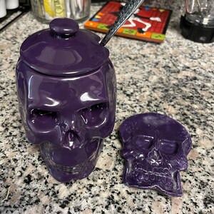Skull Kitchen Set 4 Piece Utensil Holder Skull Design Sugar - Etsy Canada