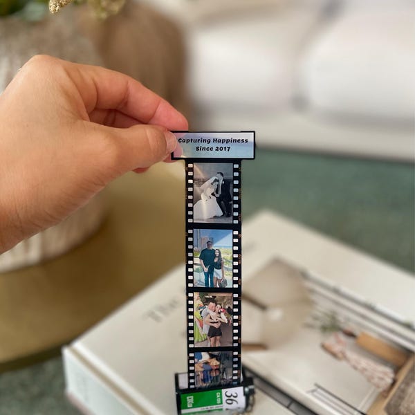 Memory Film Keychain 1-10 Photos - Personalized Camera Roll Gift ...