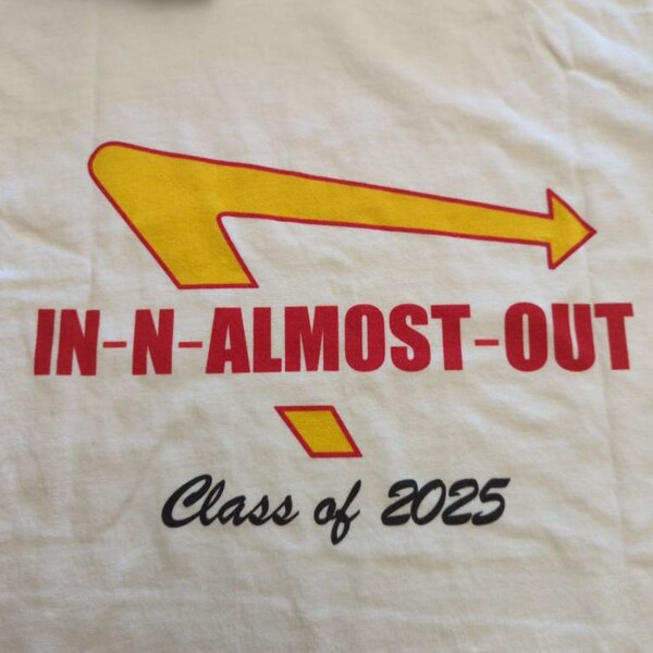 In-n-almost-out Senior 2025 Graduate Sweatshirt, Class of 2025, College ...