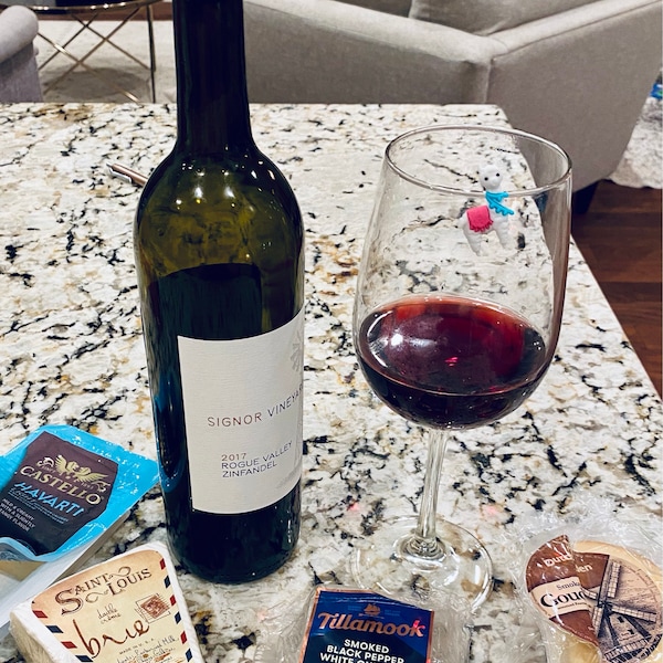 Napa Valley Wine Themed Magnetic Wine Glass Charms - Housewarming Gift ...