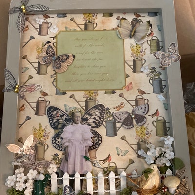 Flowery Junk Journal 'annie', Mixed Media Art Journal, Shabby Chic Junk ...