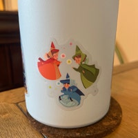 Good Fairies Flora Fauna Merryweather Transparent Laptop Stickers ...