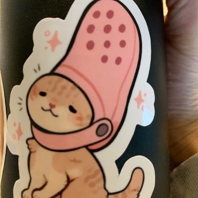 Croc King Sticker / Cat Sticker / Kitten Sticker / Cute Animal Sticker ...