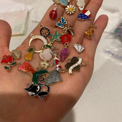 Enamel Charm Assortment Singles or Pairs Each Assortment Will Vary ...