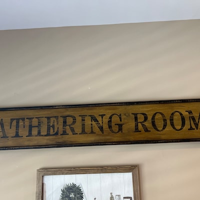 Custom Primitive Aged Farm Stand Menu Wood Sign With Rusty Chain Custom ...