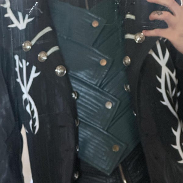 Vergil Costume Cosplay Suit With Coat Halloween Outfit - Etsy