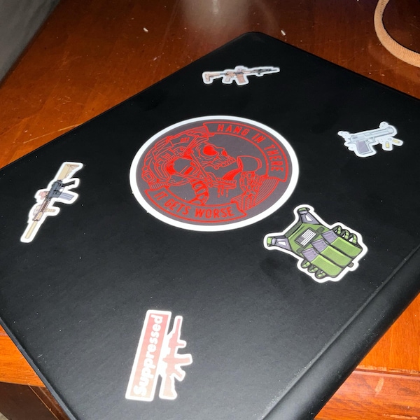 Hang Loose Skeleton Hand Sticker | Shaka Sign Vinyl Decal | Durable ...