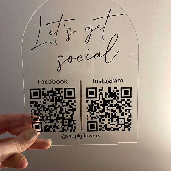 Lets Get Social Sign, Social Media Sign - Etsy