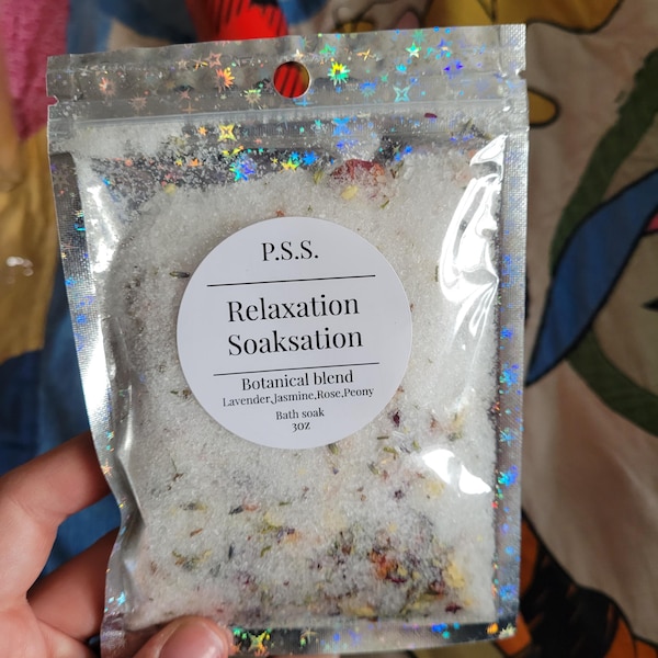 Relaxation Soaksation Botanical Bath Soak | Skin Hydrating Bath Soak ...