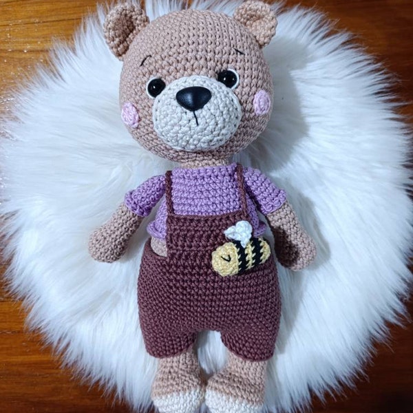 PDF Bruno the Bear/crochet Pattern in English and Polish/digital ...