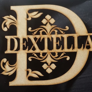 Personalised Wooden MDF Monogram Letters Craft Blank Shape Wedding ...