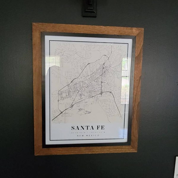 Santa Fe New Mexico Map, Santa Fe NM Map, Santa Fe City Map, Santa Fe ...