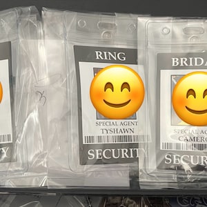 Ring Security Badge Ring Bearer ID Badge Wedding Ring Bearer ...
