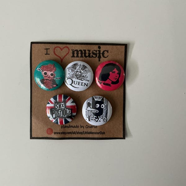 BLACK SABBATH Pin Badge Pack - Band Buttons - Punk Band Pin - 25mm ...