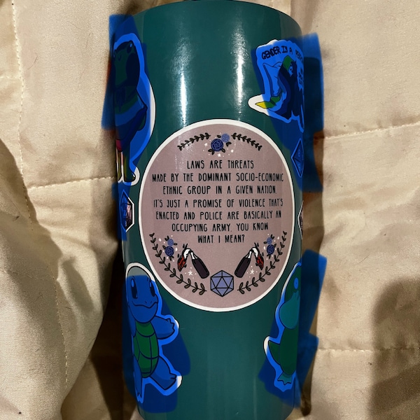 Laws Are Threats Sticker | Dnd Sticker, Water Bottle Sticker, Laptop ...