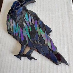 Northern Lights Raven Glass Mosaic - Etsy