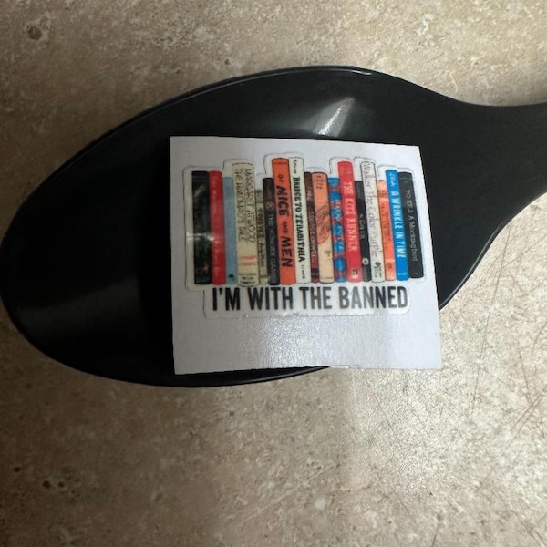 I'm With the Banned Sticker, Banned Books Sticker, Librarian, Water ...