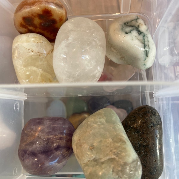 Assorted Mixed Tumbled Stones LARGE 1/2 Lb Wholesale Bulk Lot - Etsy