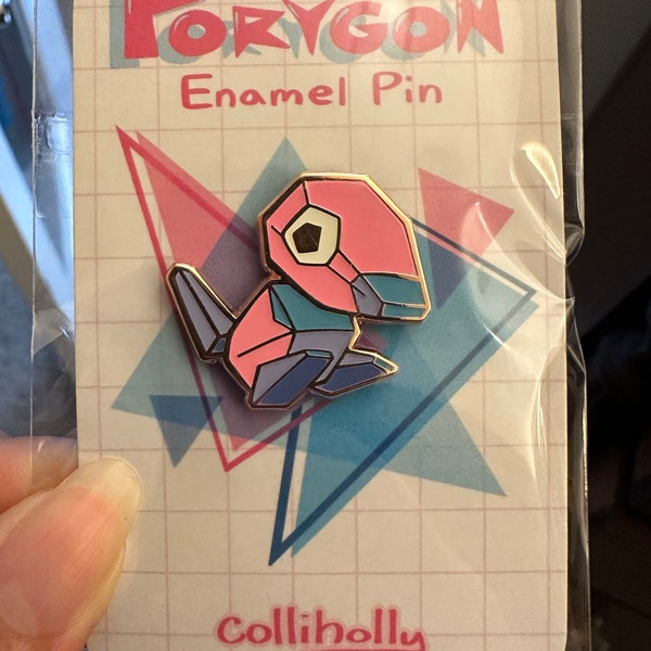 Porygon Glow-in-the-dark Hard Enamel Pin - 1in. - Etsy