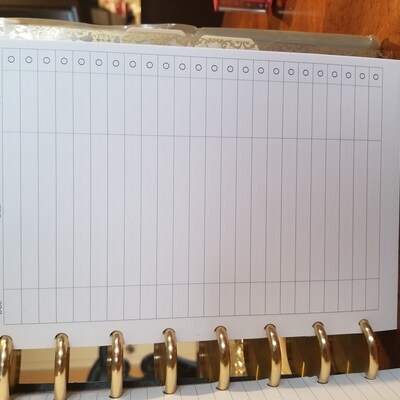 Printed Discbound Planner Inserts WEEKLY Inserts Half Letter Size ...