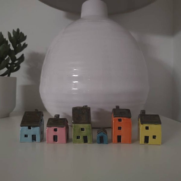 Flower Houses. Miniature Ceramic Cottage Designs. Handmade by Collected ...
