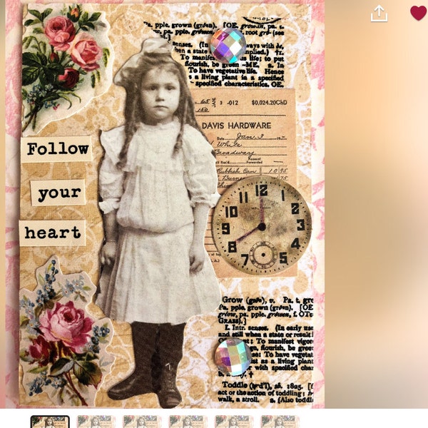 Victorian Angel Altered Repro Photo Print Mature Alteredhead on ETSY ...