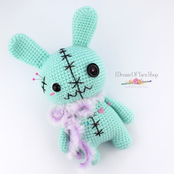 Amigurumi Voodoo Rabbit Crochet Pattern. Creepy Voodoo Bunny, Languages ...