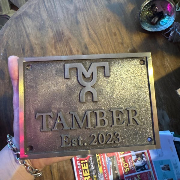 Custom Bronze Plaque and Signs– Bronze Anniversary Gifts, Unique Gift ...