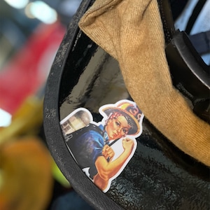 Fuzzy Alien Firefighter Sticker - Etsy