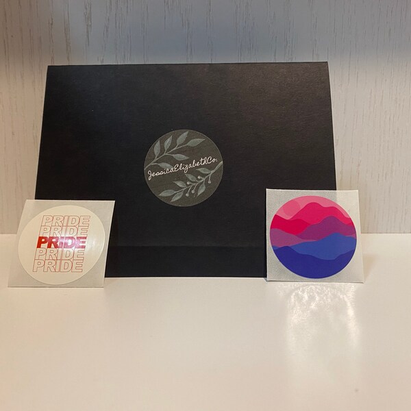 Subtle Bi Flag Sticker - Pride Sticker - Mountain Sticker - Laptop ...