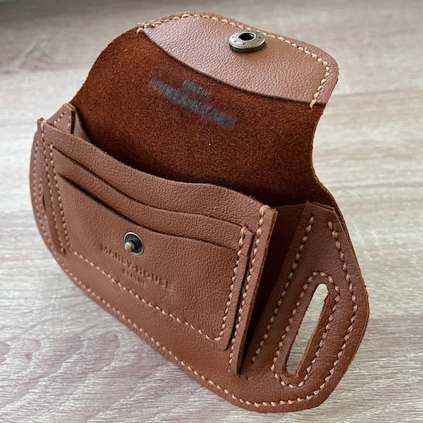 Template Belt Attached Card Holder, Pattern for Belt Wallet, Leather ...