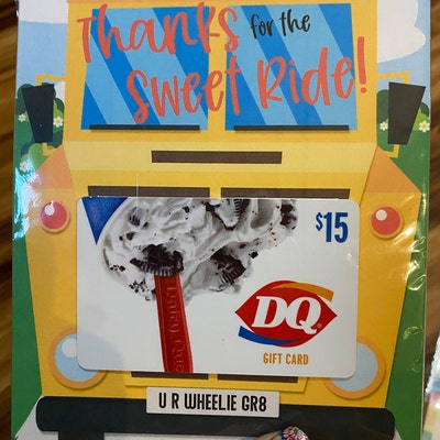 PRINTABLE Thanks so Much for the Sweet Ride School Bus Driver Gift Card ...