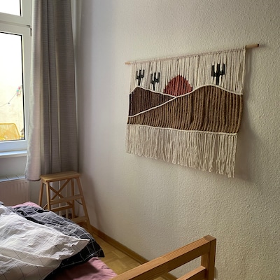 Large Macrame Wall Hanging, Modern Hand Woven Tapestry, Weaving Wall ...