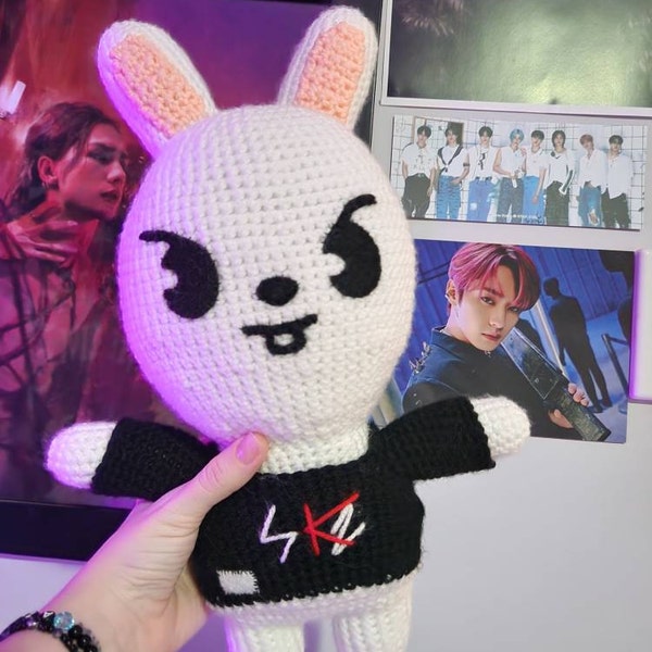 SKZOO WOLFCHAN Stray Kids Plushie + FREEBIE, Bangchan Fanart, Kpop Merch - Etsy