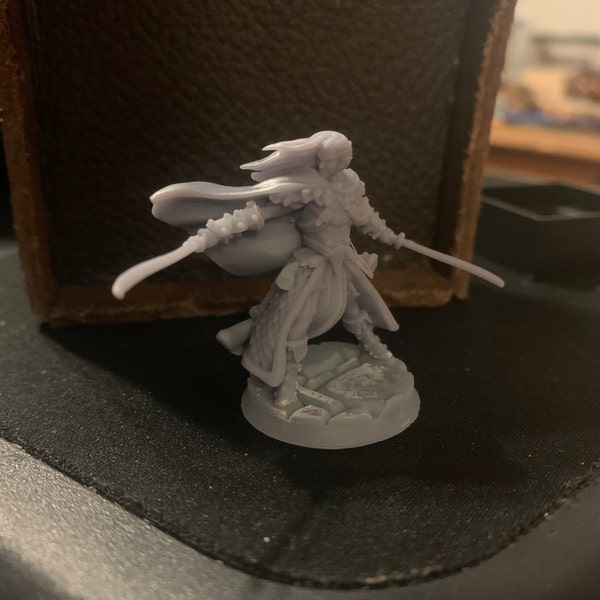 Drizzle Drow Elf Ranger 28mm or 32mm D&D 3D Resin Printed Miniature ...