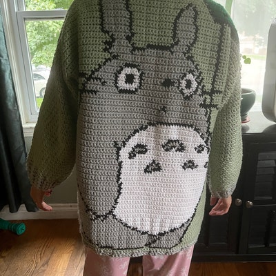 Crochet My Neighbor Totoro Wall Tapestry Charity Donation - Etsy